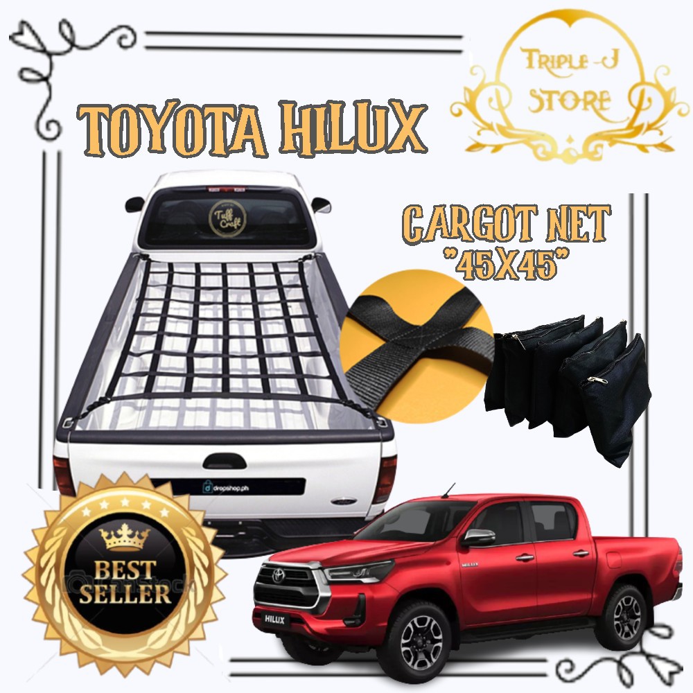 Cargo Net for TOYOTA HILUX Trucks 45x45 Heavy Duty & Durable with free ...