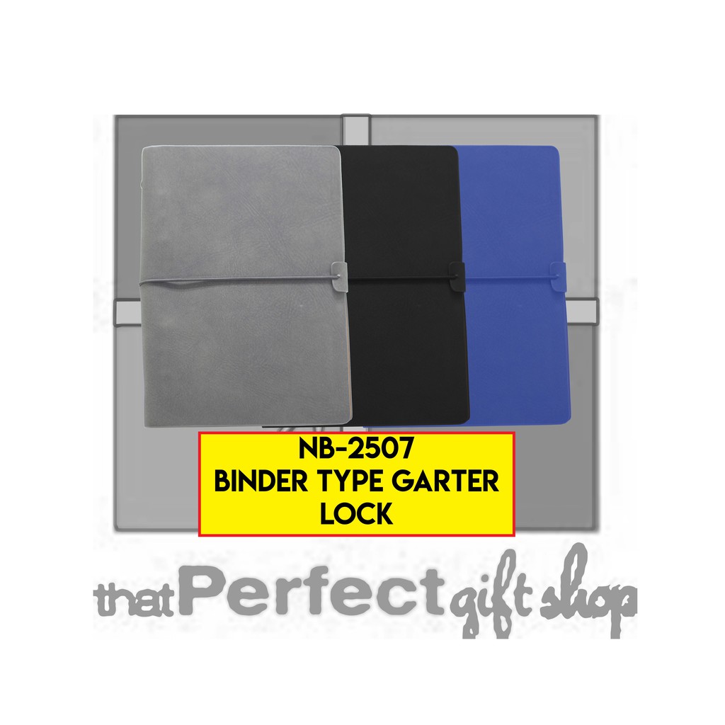 BINDER TYPE GARTER LOCK NOTEBOOK NB-2507 | Shopee Philippines