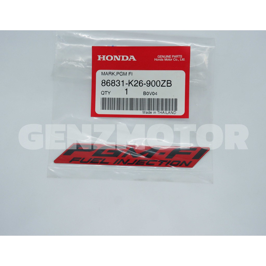 Sticker Mark PGM-FI 100 mm. Authentic Center (Code 86831 86641 87112) ️ ...