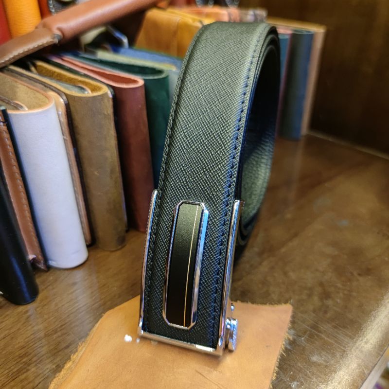 Office Cowhide Belt Automatic Lock | Shopee Philippines