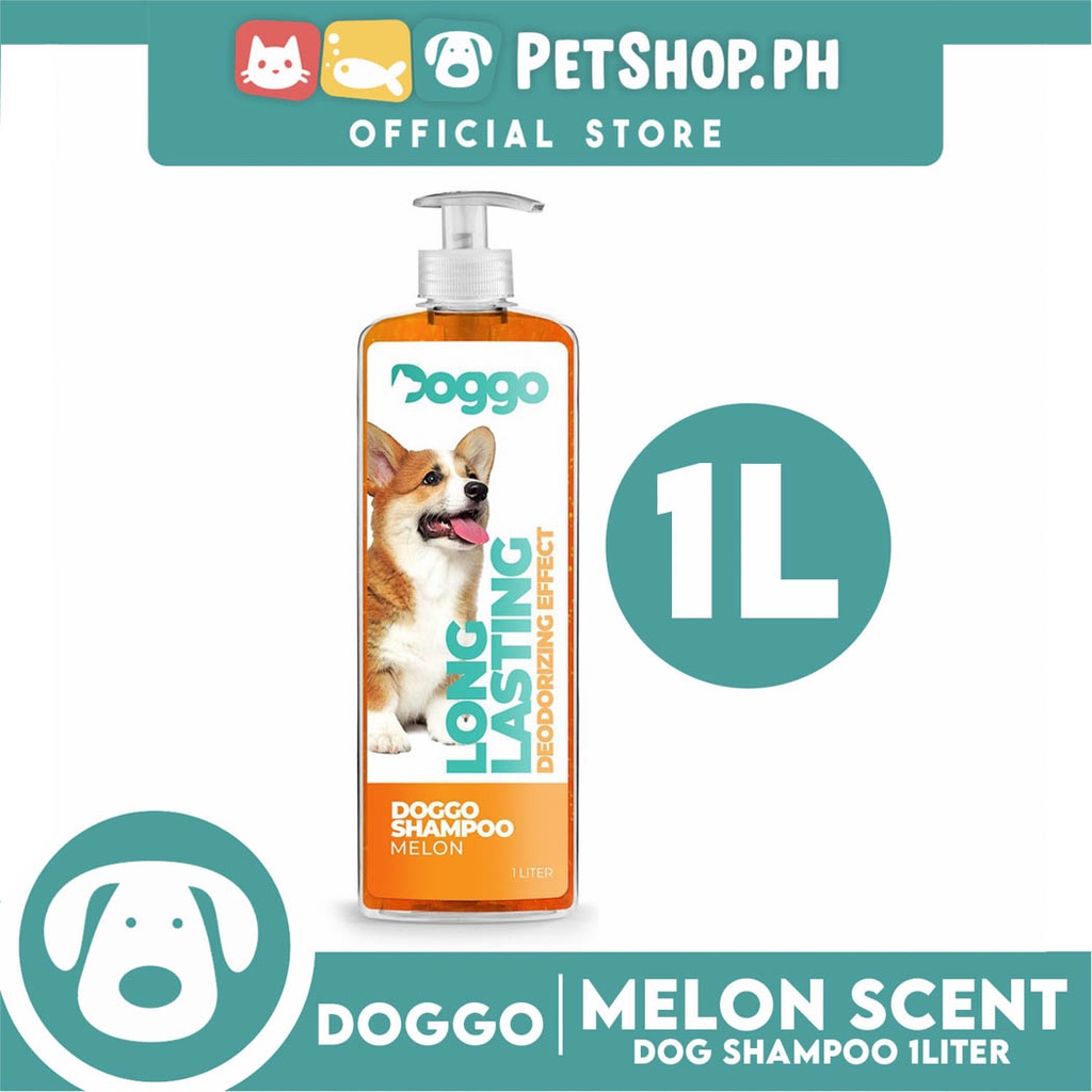 Doggo Shampoo Long Lasting Deodorizing Effect 1 Liter (Melon) Shampoo ...