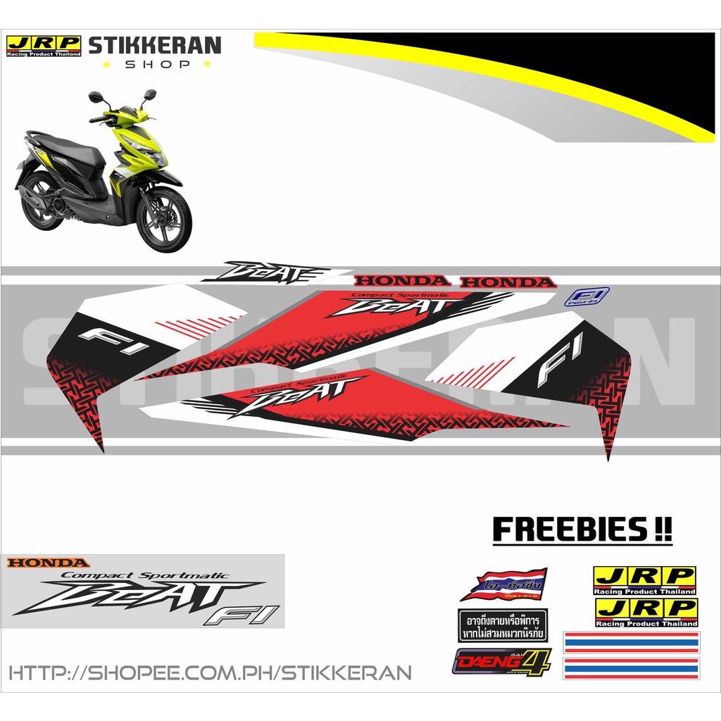 HONDA BEAT FI 2021-2022 NEW STOCK DECAL | Shopee Philippines