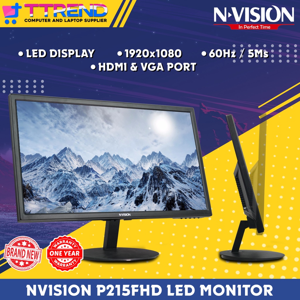 NVISION P21.5FHD 21.5" Wide LED | TTREND | Shopee Philippines