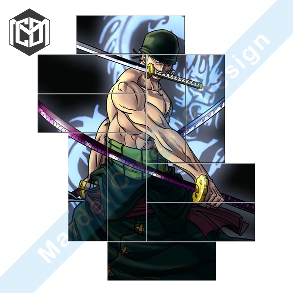 Anime Fridge Magnet Puzzle [One Piece - RORONOA ZORO] | Shopee Philippines