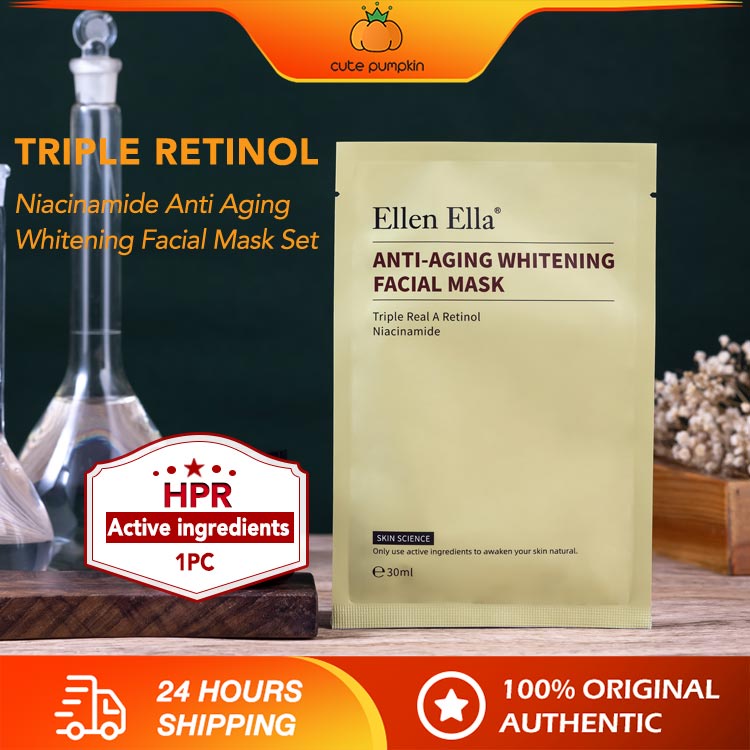 ELLEN ELLA Triple Retinol Mask Pack Line 30ml Niacinamide Anti Aging ...