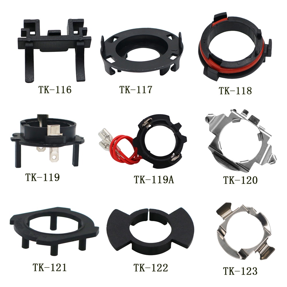 2PCS H7 H1 LED Car Headlight Bulb Base Holder Adapter Socket for Fiat ...