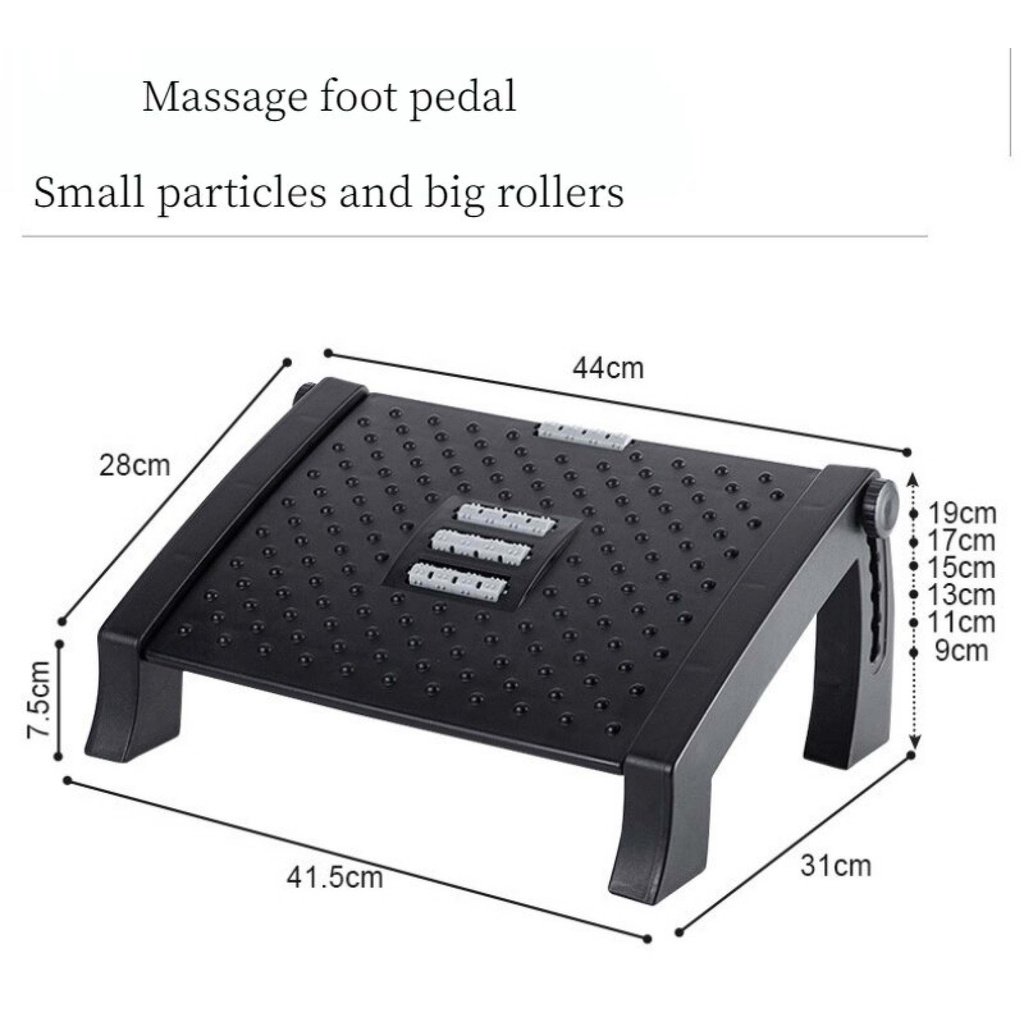 Ergonomic Footrest 2-Level Height Adjustable Angle Office Foot Rest ...