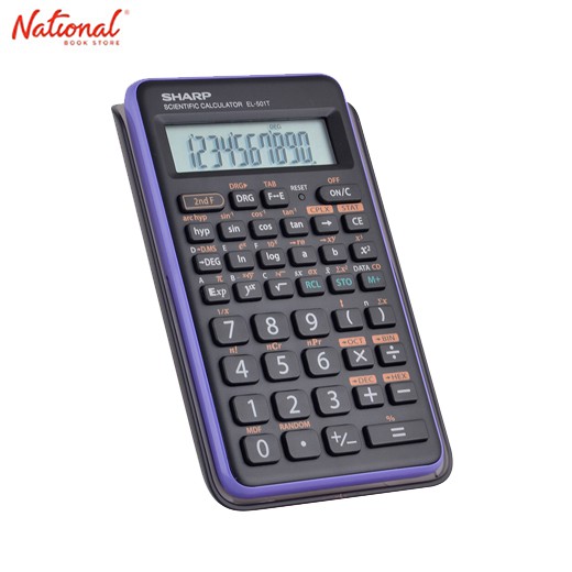 Sharp Scientific Calculator El-501T 146 Functions 10+2 Digits Battery Operated, Violet | Shopee ...