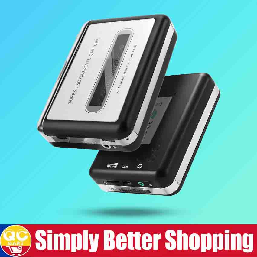 USB Cassette Capture Radio Player Portable USB Cassette Tape to MP3 ...