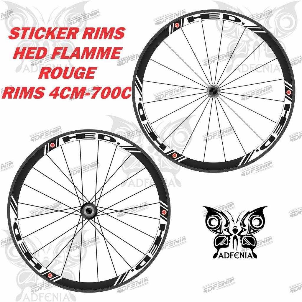 Decal Rims HED Flamme Rouge Rim Sticker 4 cm 700c | Shopee Philippines
