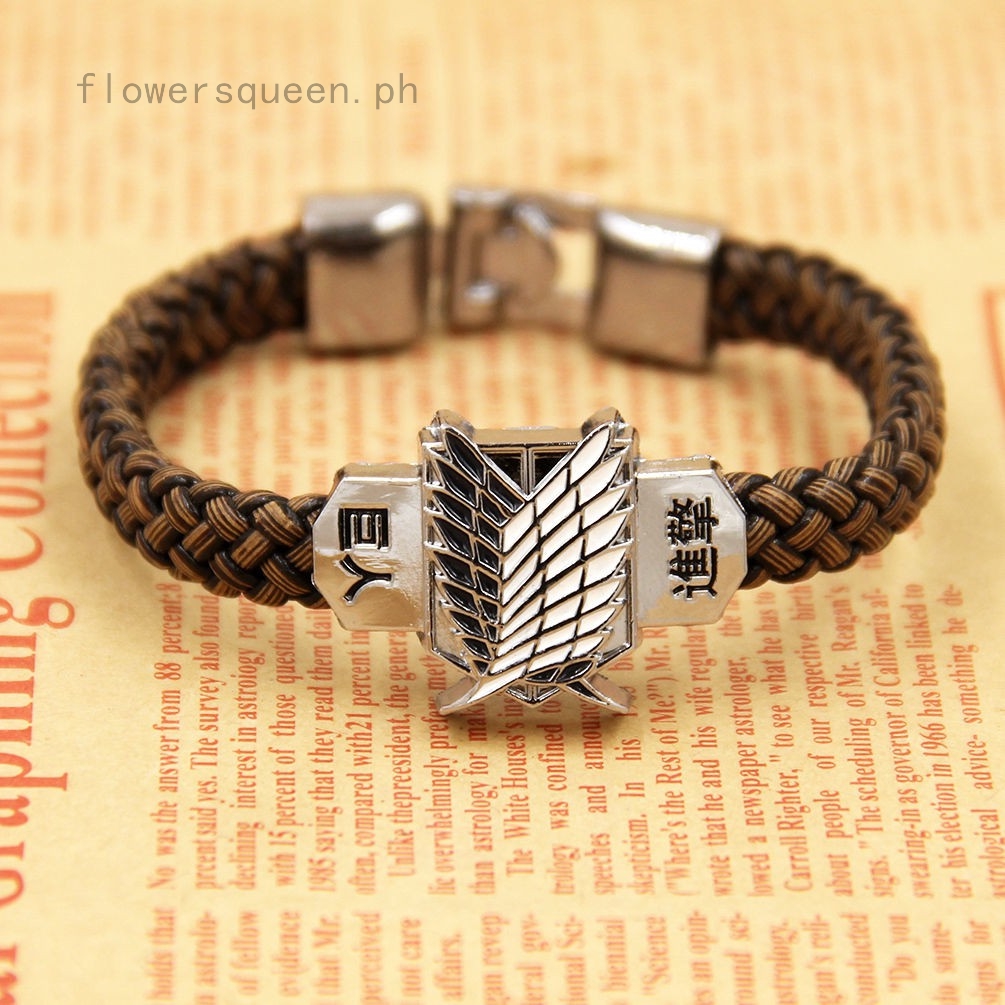 flowersqueen Anime Attack On Titan Bracelet Shingeki No Kyojin Cosplay ...