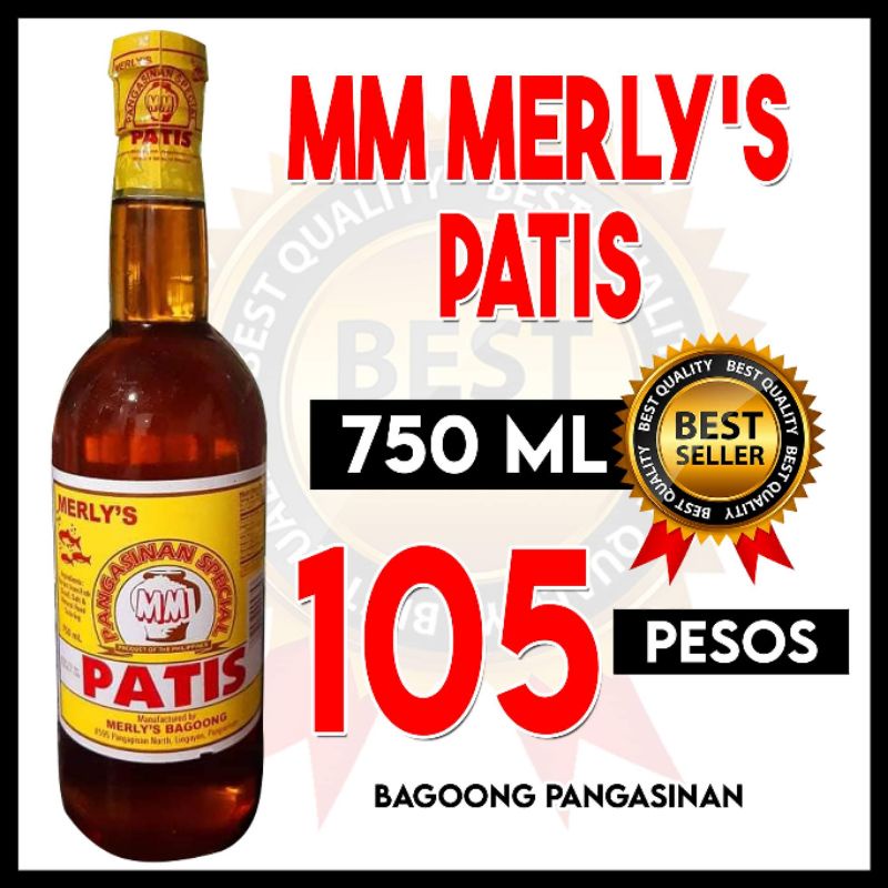 Special Patis Pangasinan (MM Merlys 750ML) | Shopee Philippines