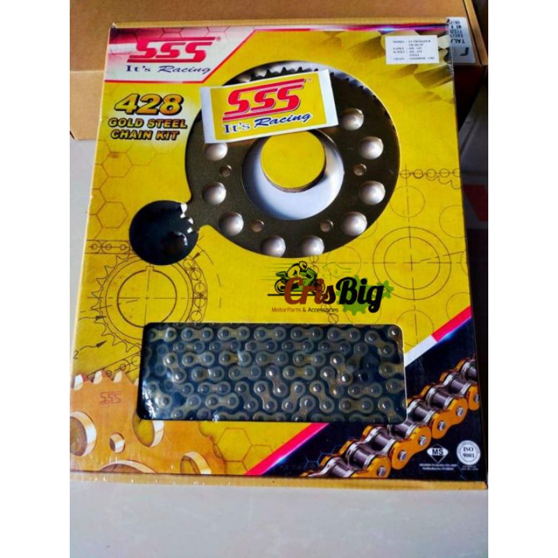 SSS CHAIN SET FOR SNIPER 150 (14 42,43,44,45/428) | Shopee Philippines