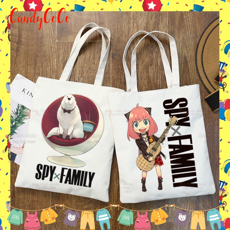 SPY X FAMILY Japanese Anime Shopping Bag Anya Forger Yor Loid Forger ...