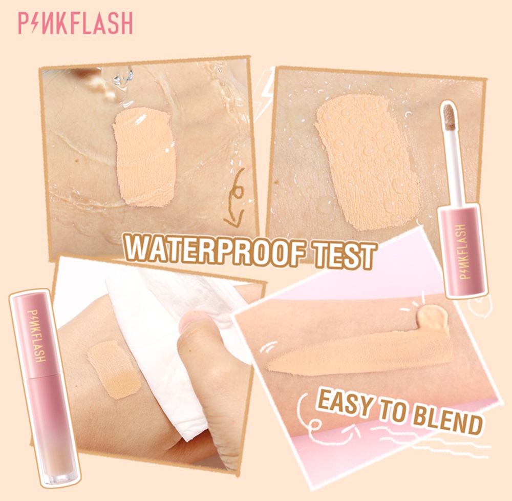PINKFLASH Waterproof Concealer Liquid Face Highlight Long Lasting ...