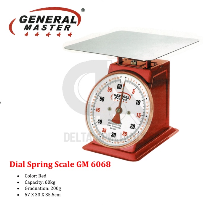 General Master GM 6068 Dial Spring Scale General Master Weighing Scale ...