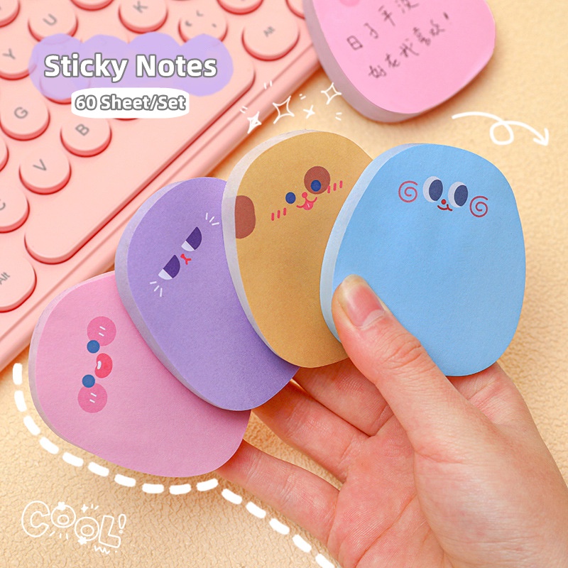Emoticon Sticky Note Cute Cartoon Sticky Note Pad Memo Stationery ...