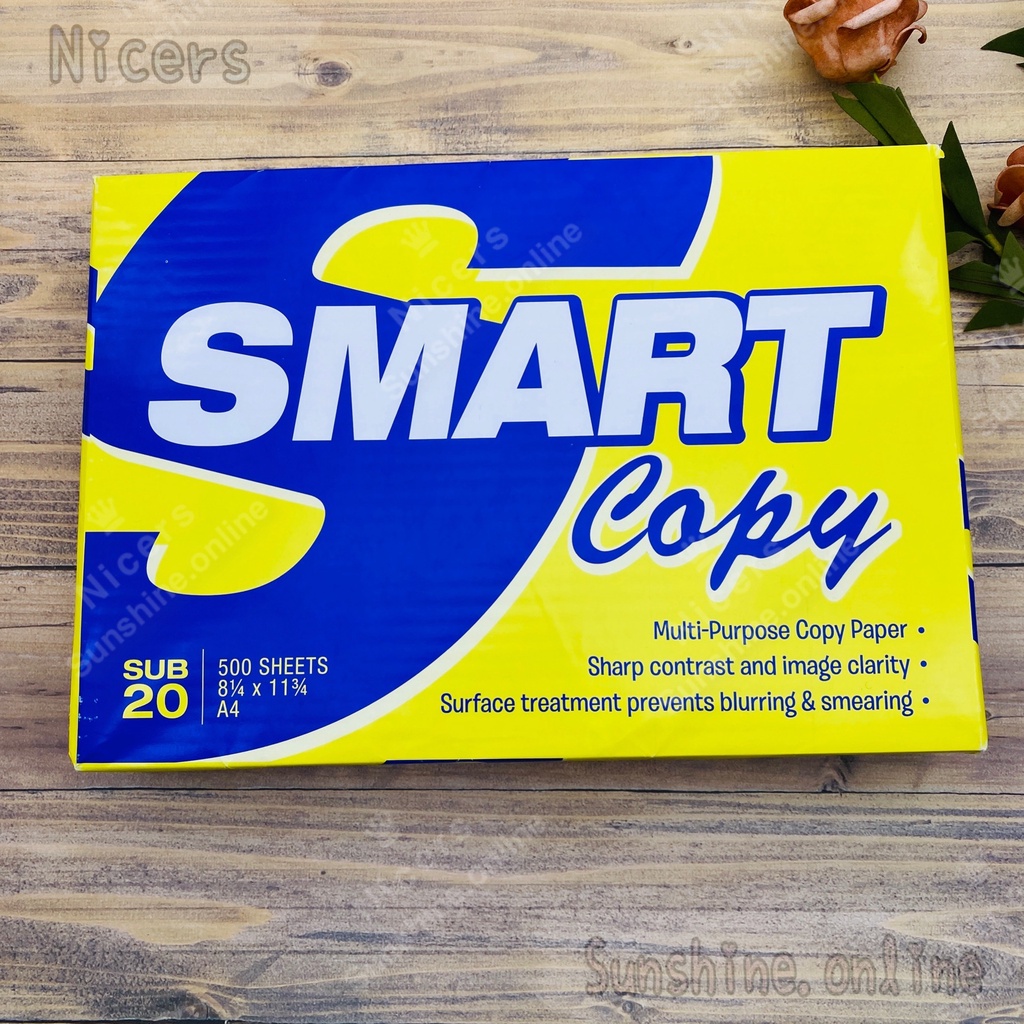 500 Sheets Smart Copy Bond Paper Ultra White Copier Paper A4 Sub20 ...