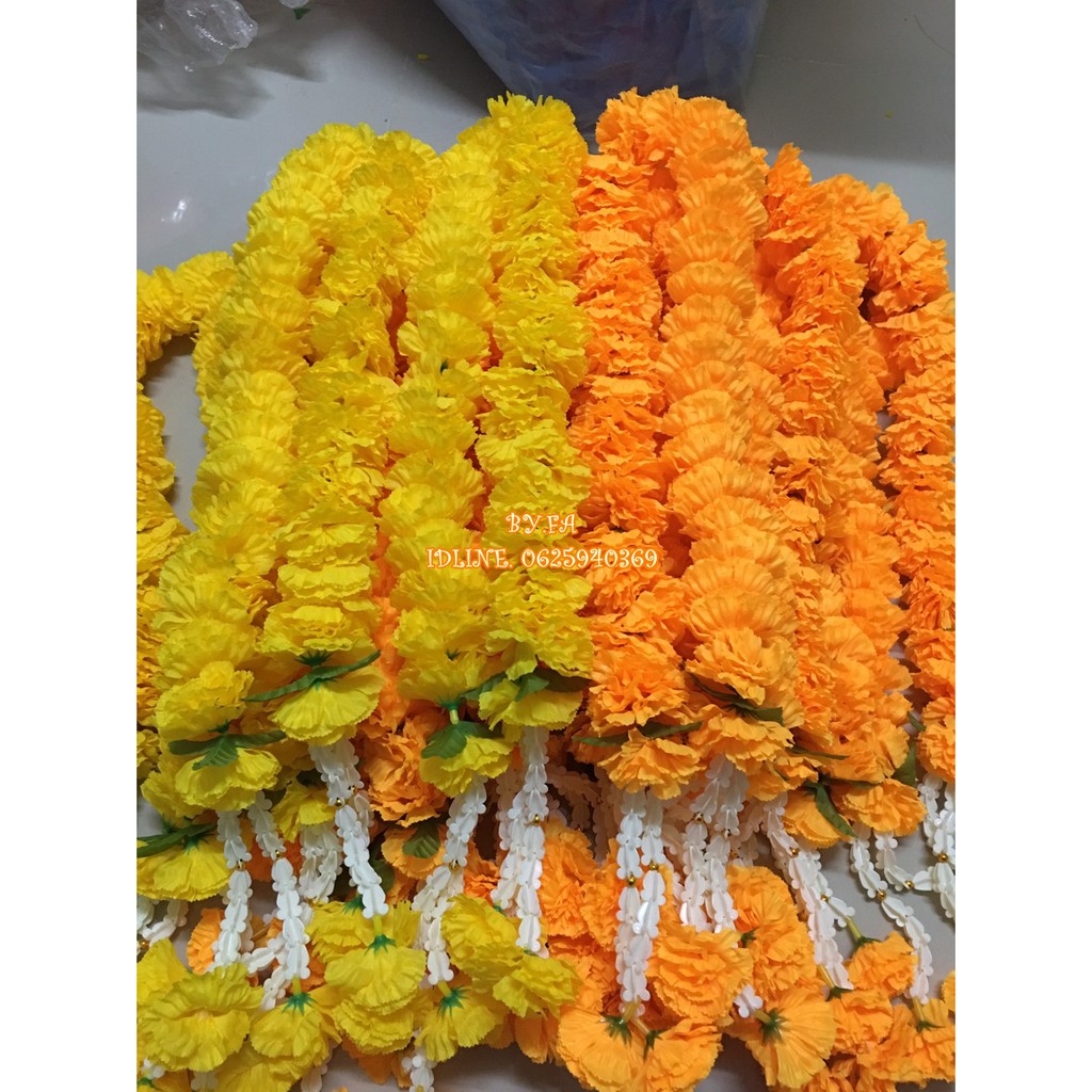 Marigold Garland 2 Male 1 Meter 2 Colors Available | Shopee Philippines
