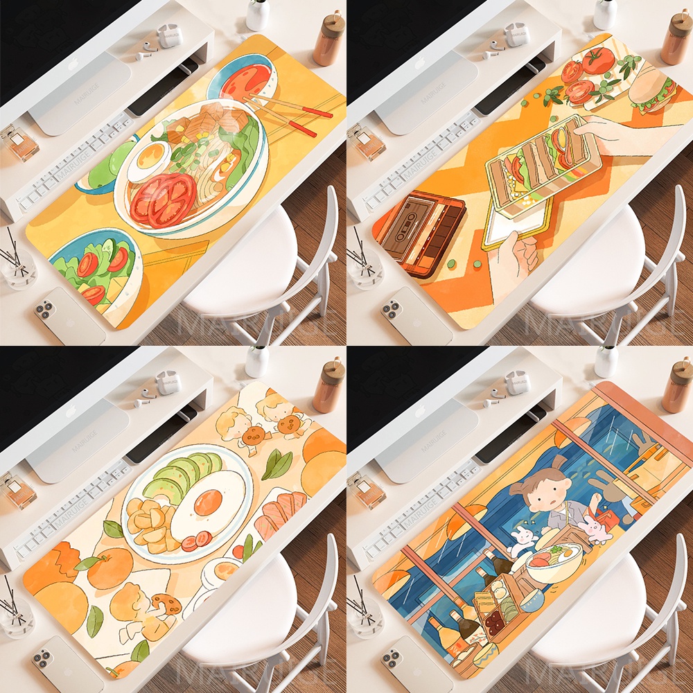 Cute Anime Cartoon Mouse Pad Ramen Kawaii Carpets Rugs Gamer Japanese ...