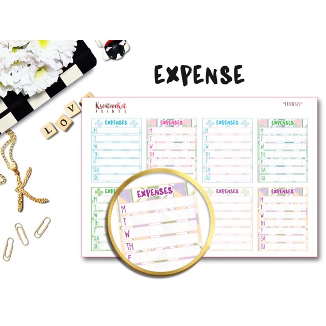 Expenses Checklist Stickers | Shopee Philippines