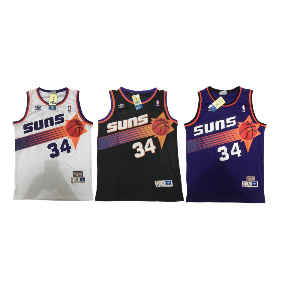 BASKETBALL JERSEY RETRO SUNS PHOENIX 34 CHARLES BARKLEY HIGH QUALITY ...