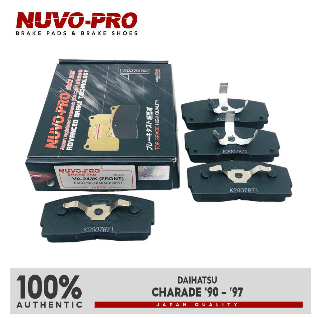 Nuvo-Pro Front Brake Pads Daihatsu Charade 1990 - 1997 VA-243K 1 Set ...