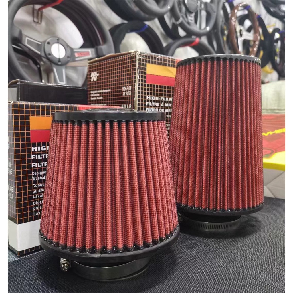 K&N Universal Automobile Car Filber Air Filter Auto Air Intake Reusable ...
