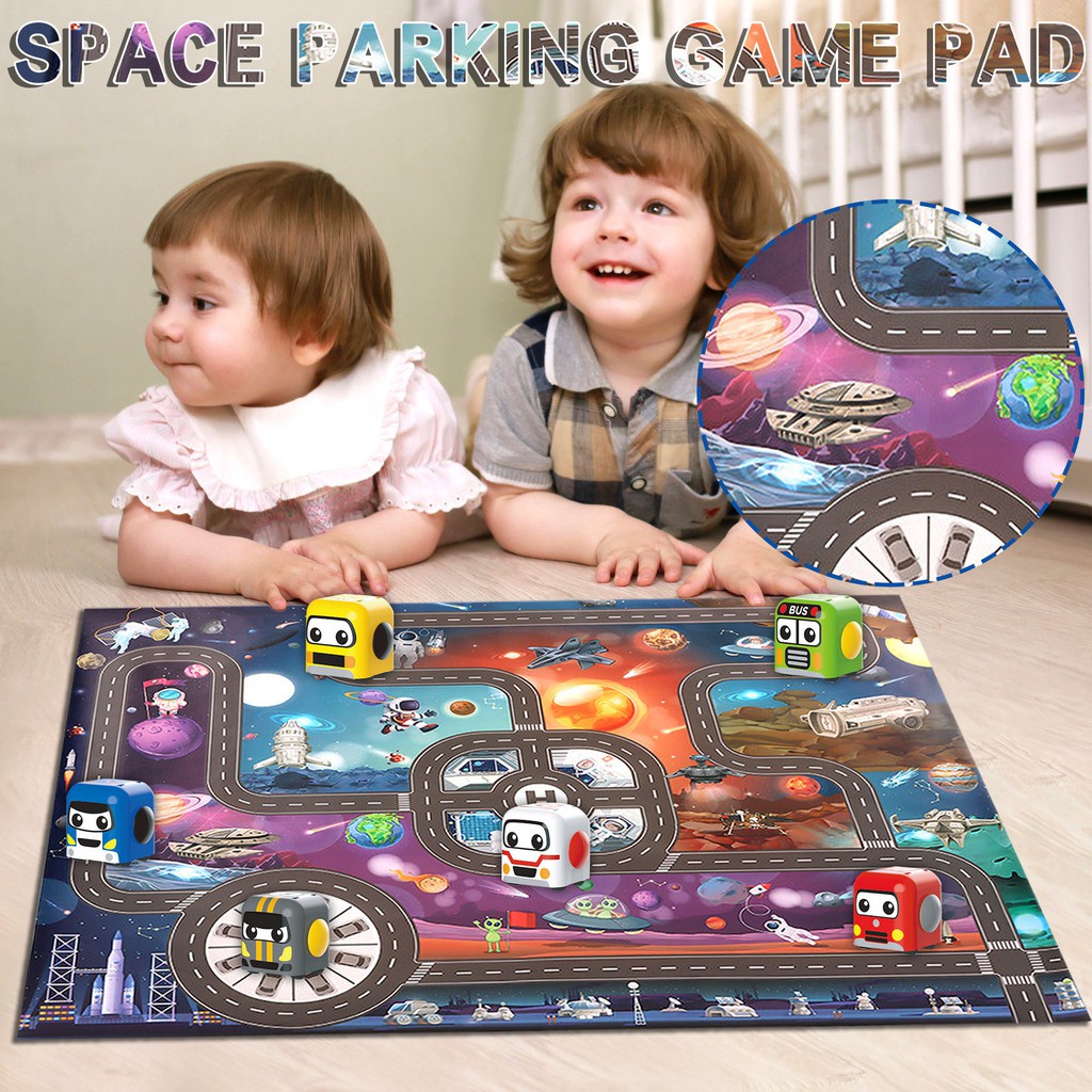 Forever Star Kids Play Map 130*100CM Traffic Road Signs Car Model Map ...