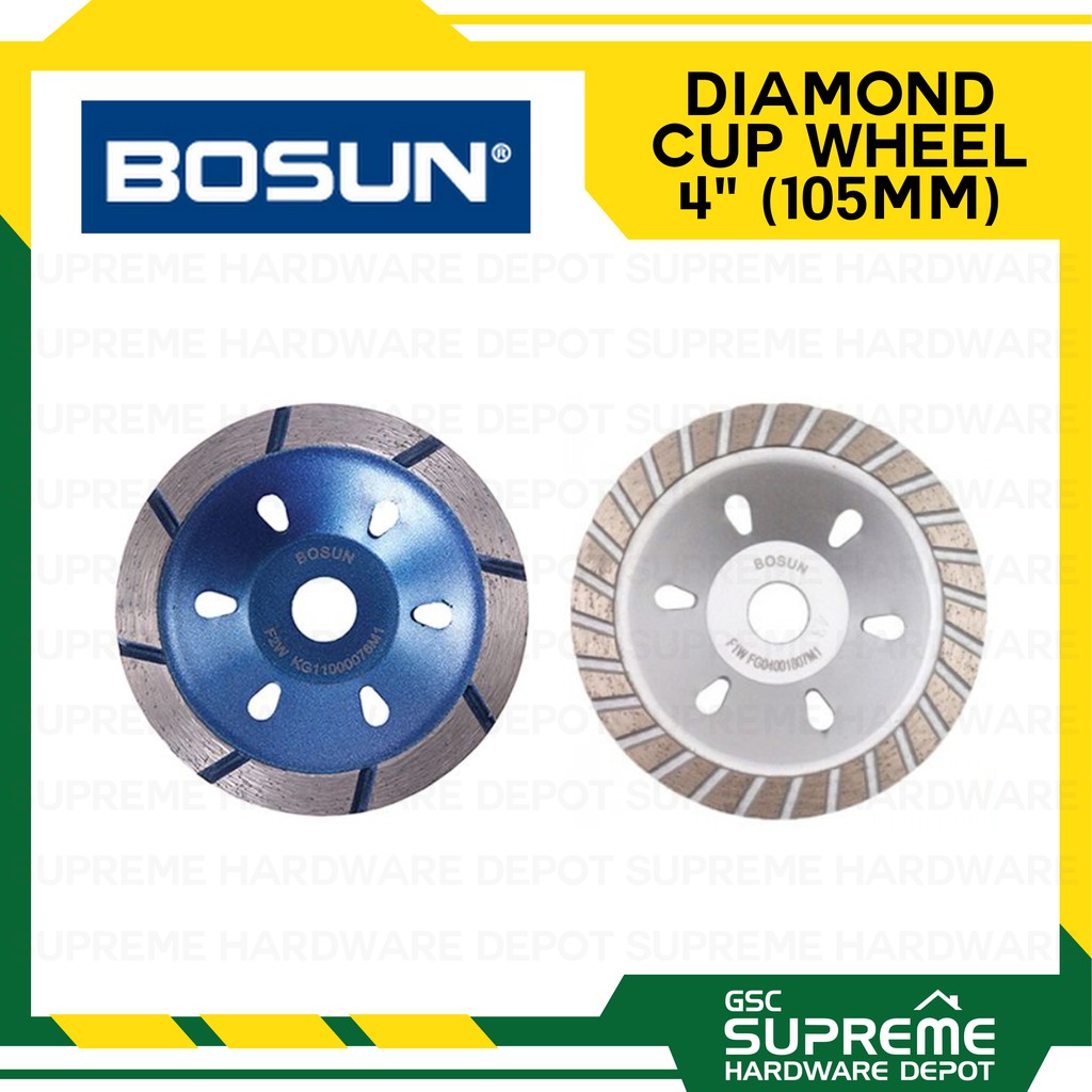 Bosun Diamond Cup Wheel 4" (Germany MPA Certified) | Shopee Philippines