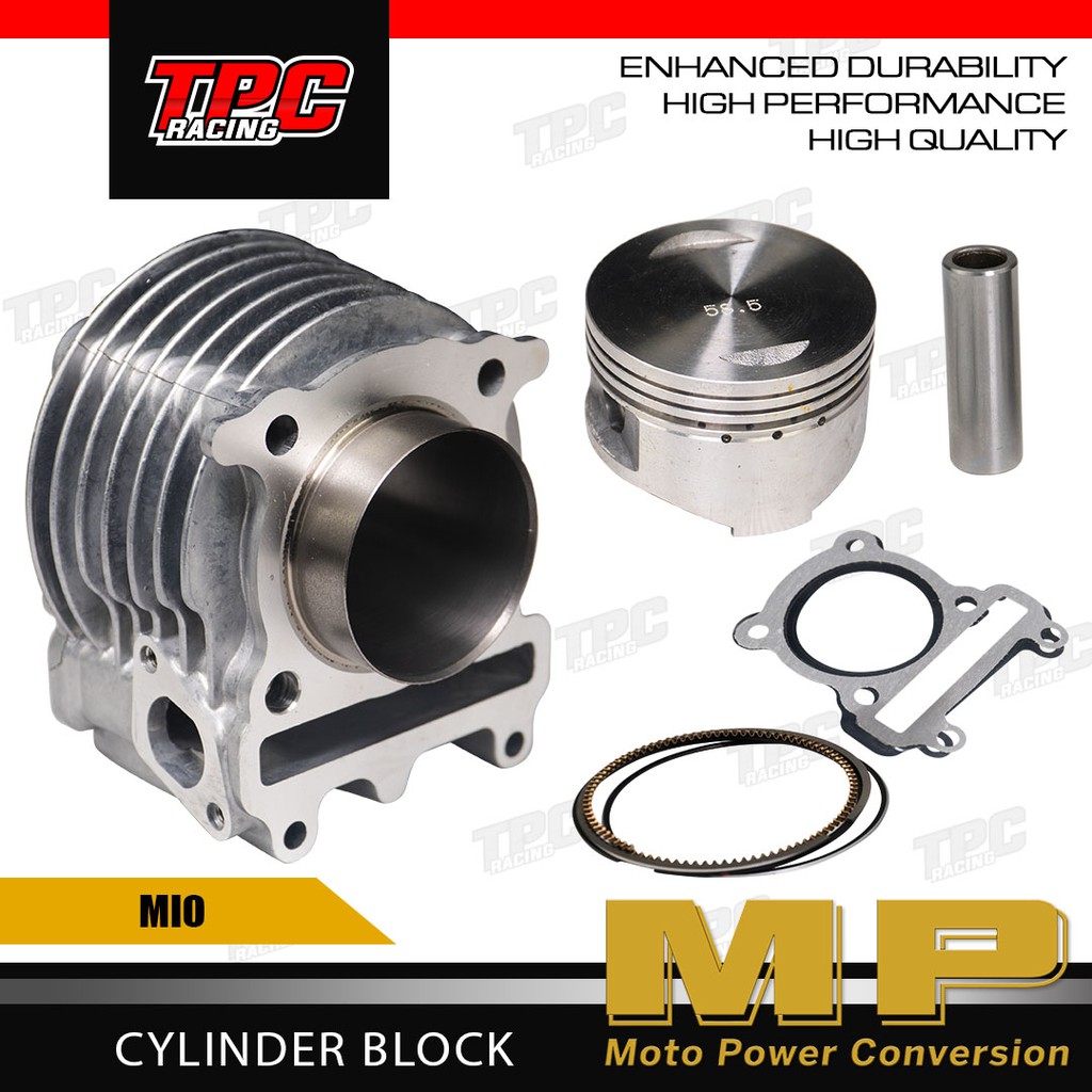 TPC MP CYLINDER BLOCK MIO/NOUVO STEEL BORE STD/ RACING DOME/SEMI DOME ...