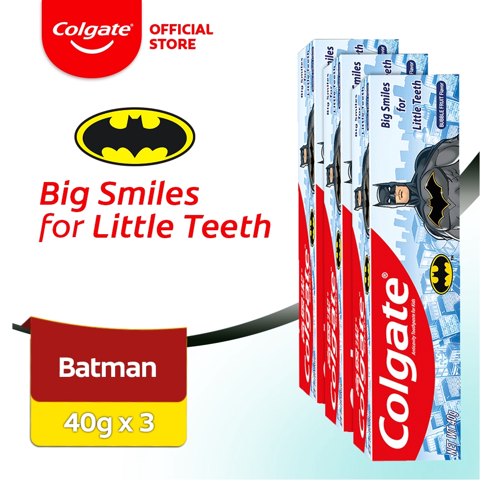 Colgate Batman Kids Toothpaste 40g Pack of 3 | Shopee Philippines