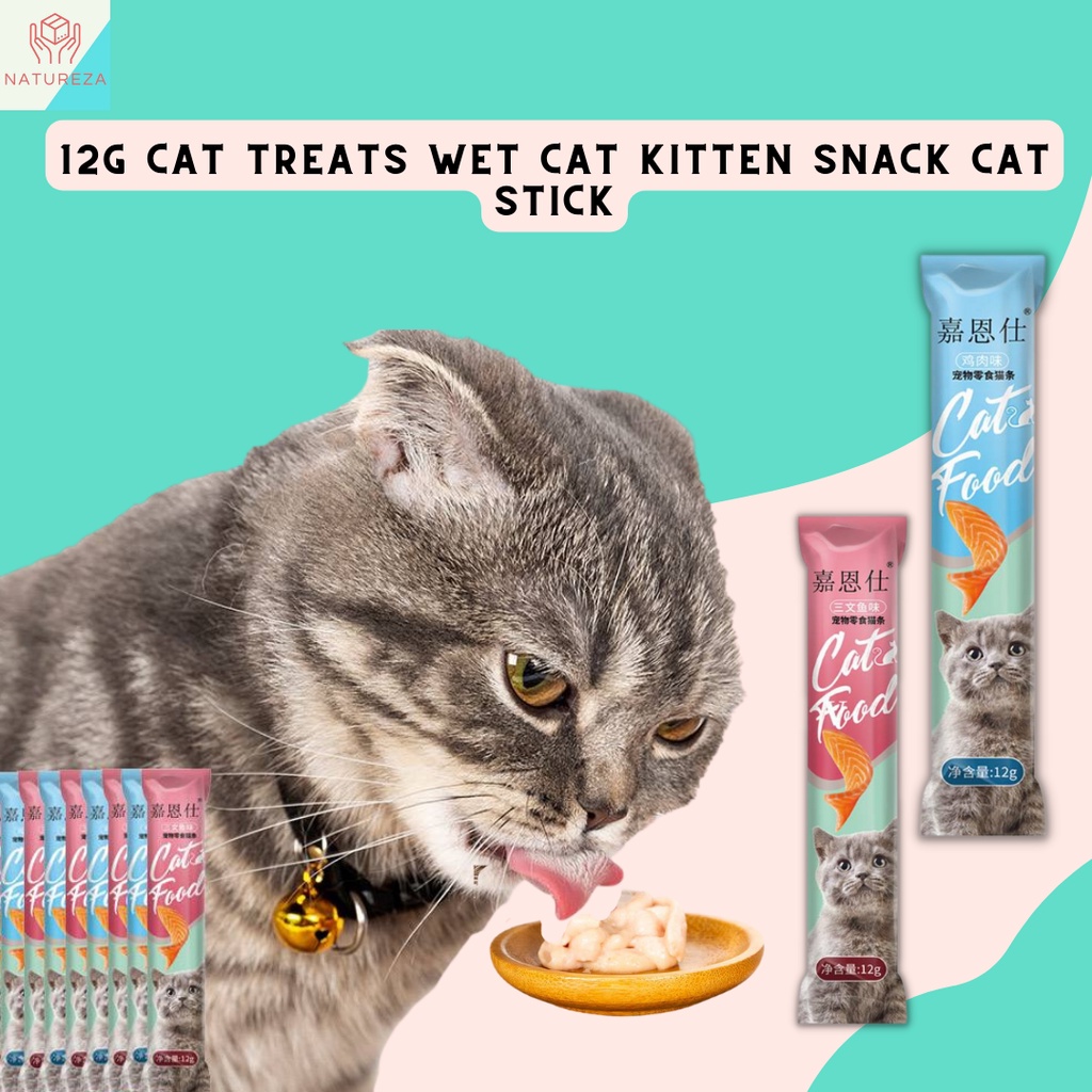 12g Cat Treats Wet Cat Kitten Snack Cat Jelly Pudding Stick | Shopee ...
