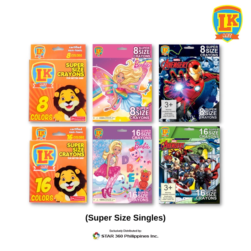 LK Art Super Size Crayons (SINGLES) | Shopee Philippines