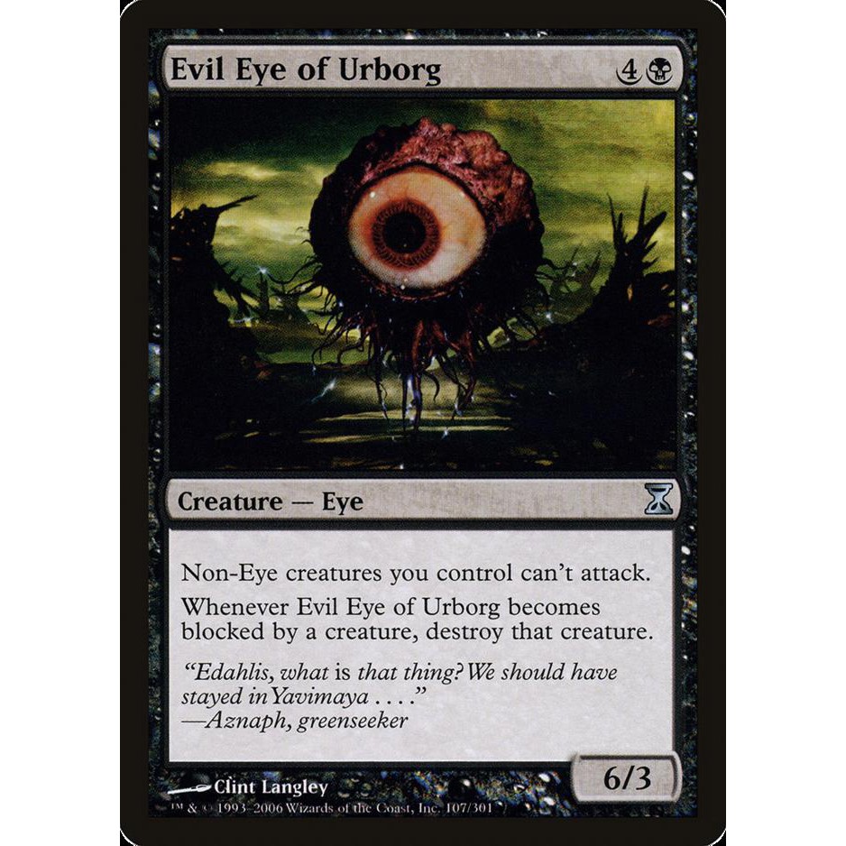 Magic the Gathering : Evil Eye of Urborg - TSP - UC MTG Black Eye ...