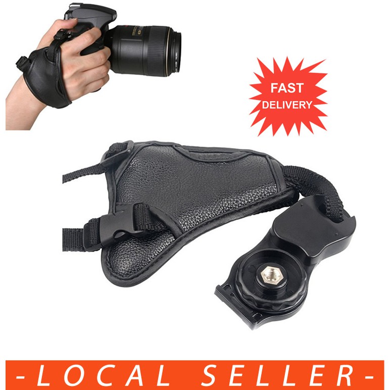 Leather Camera Grip Hand Strap for DSLR Cameras | Shopee Philippines
