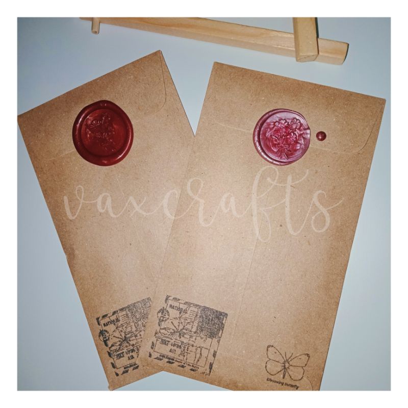 Customized Letter with Envelope and Wax Seal with Flowers | Shopee ...