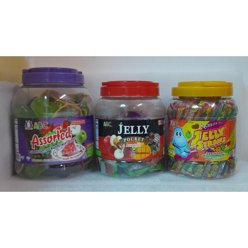 ABC Jelly Assorted Mini Fruit Bites Assorted Flavor Made in Thailand ...