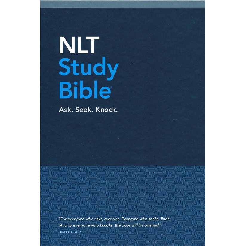 NLT Study Bible (Red Letter, Hardcover Cloth, Blue) w/index, Large ...