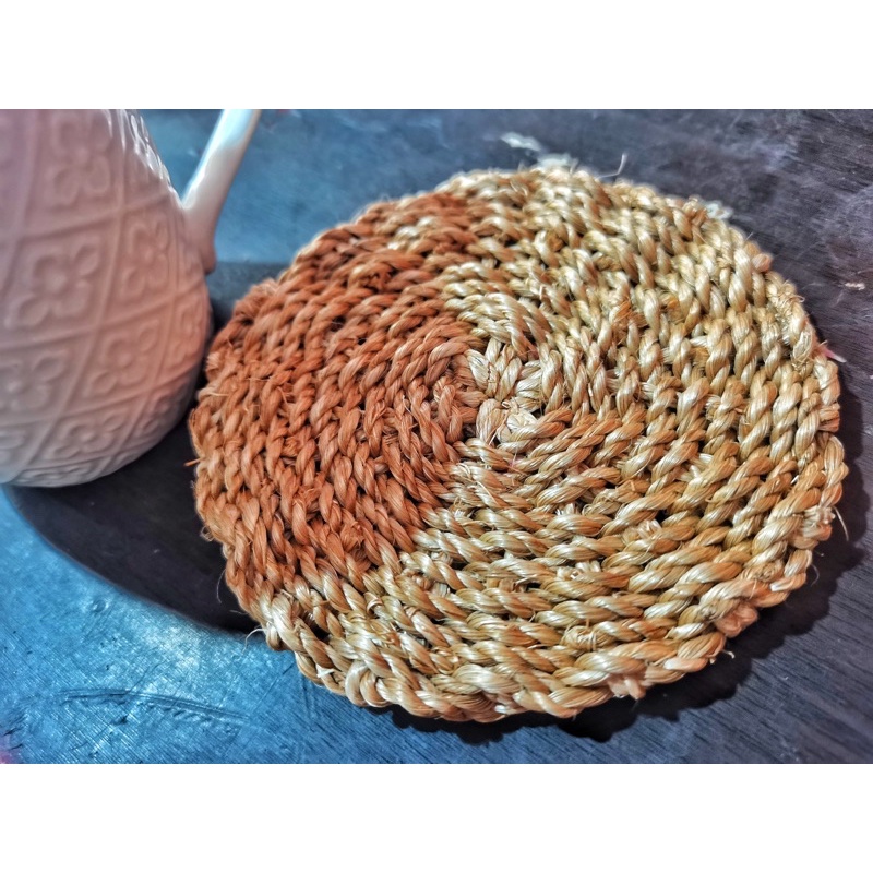 abaca coaster 4 inch | Shopee Philippines