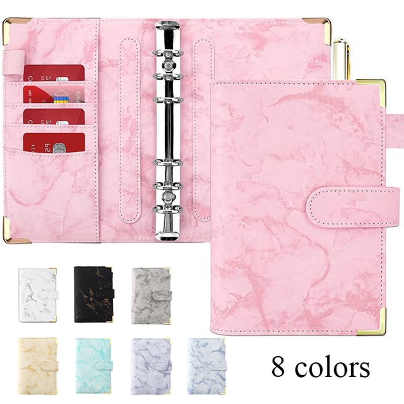 A6 Marble Budget Binder Refillable Notebook for A6 Filler Paper ...
