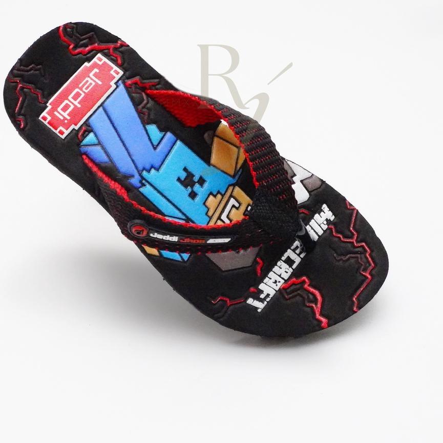 Minecraft] Cartoon Boys Flip Flops/ Character Flip Flops/ Boys Flip ...