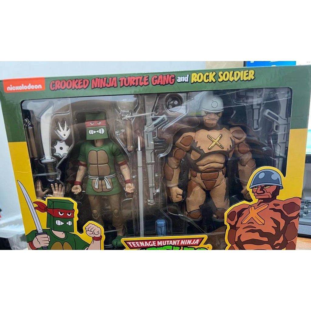 NECA54252 Teenage Mutant Ninja Turtles TMNT Rock Infantry & Bender 7 ...