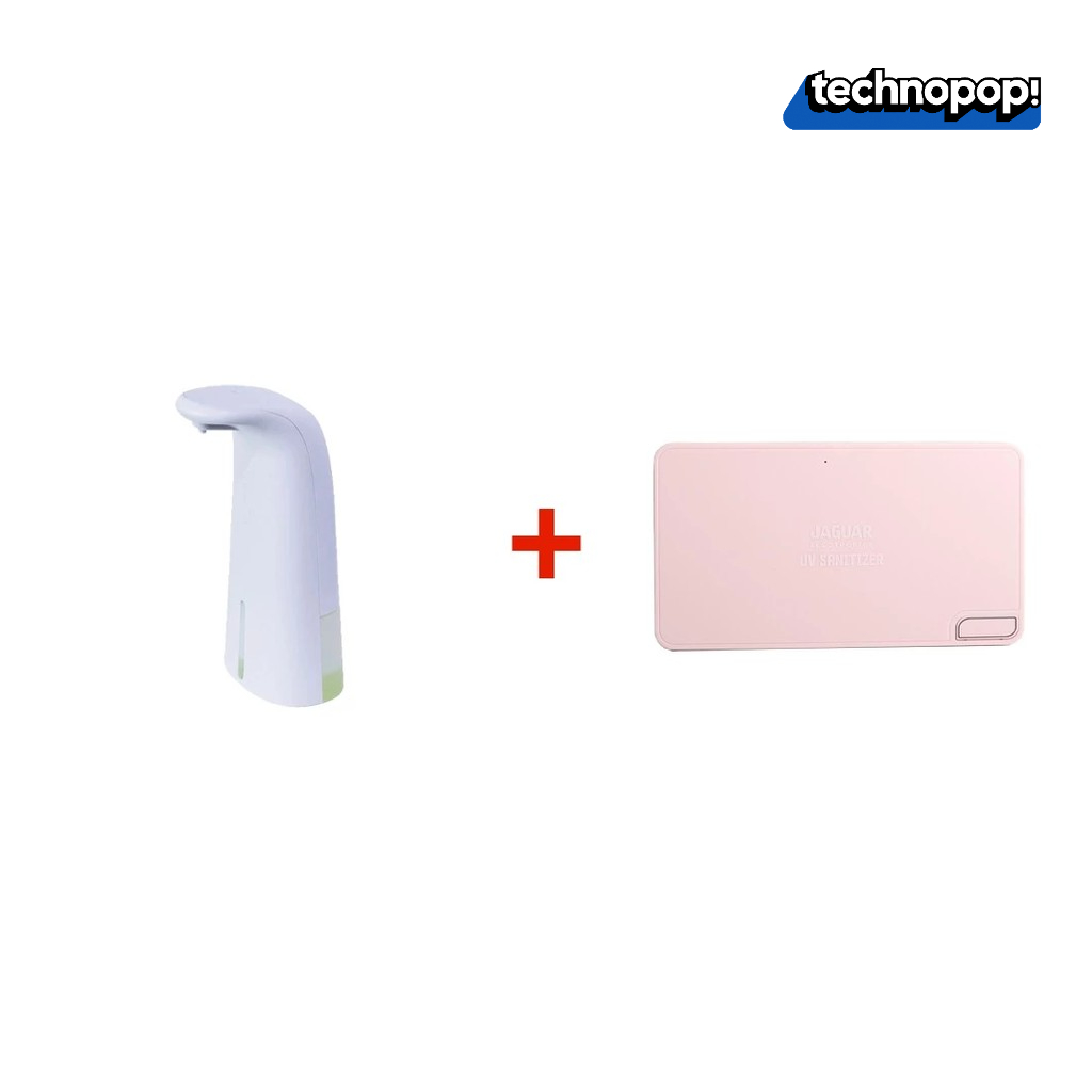 Bundle: JAGUAR UV Sanitizer Box V2 + AUTOMAT Automatic Soap Dispenser ...