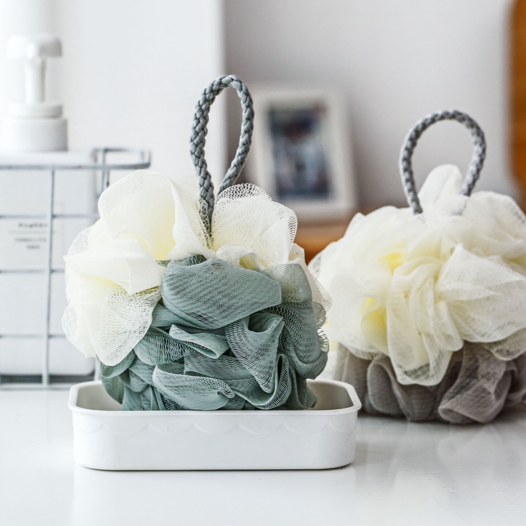 Ossayi Korean Bath Flower Loofahs Super Soft Large Color Matching ...