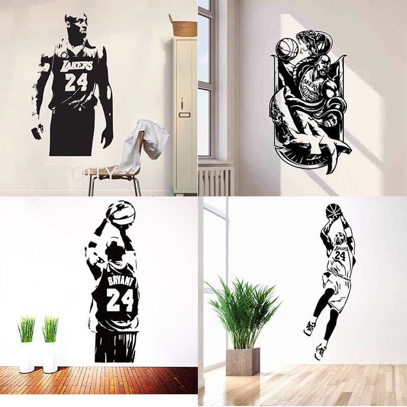 Kobe Bryant Wall Decal LA Lakers Poster Gift Vinyl Sticker Basketball ...