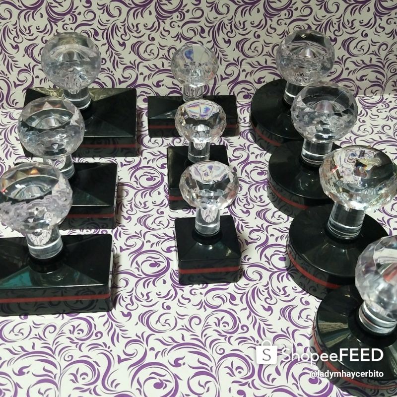 customized stamp flash stamp crystal handle | Shopee Philippines
