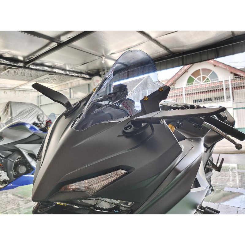 Universal Stealth Mirror CNC Winglet H2 Mirror R15 R25 CBR 250 150 ...