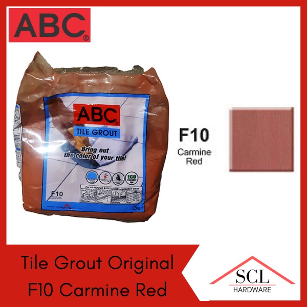 ABC Tile Grout F10 Carmine Red 2kg | Shopee Philippines