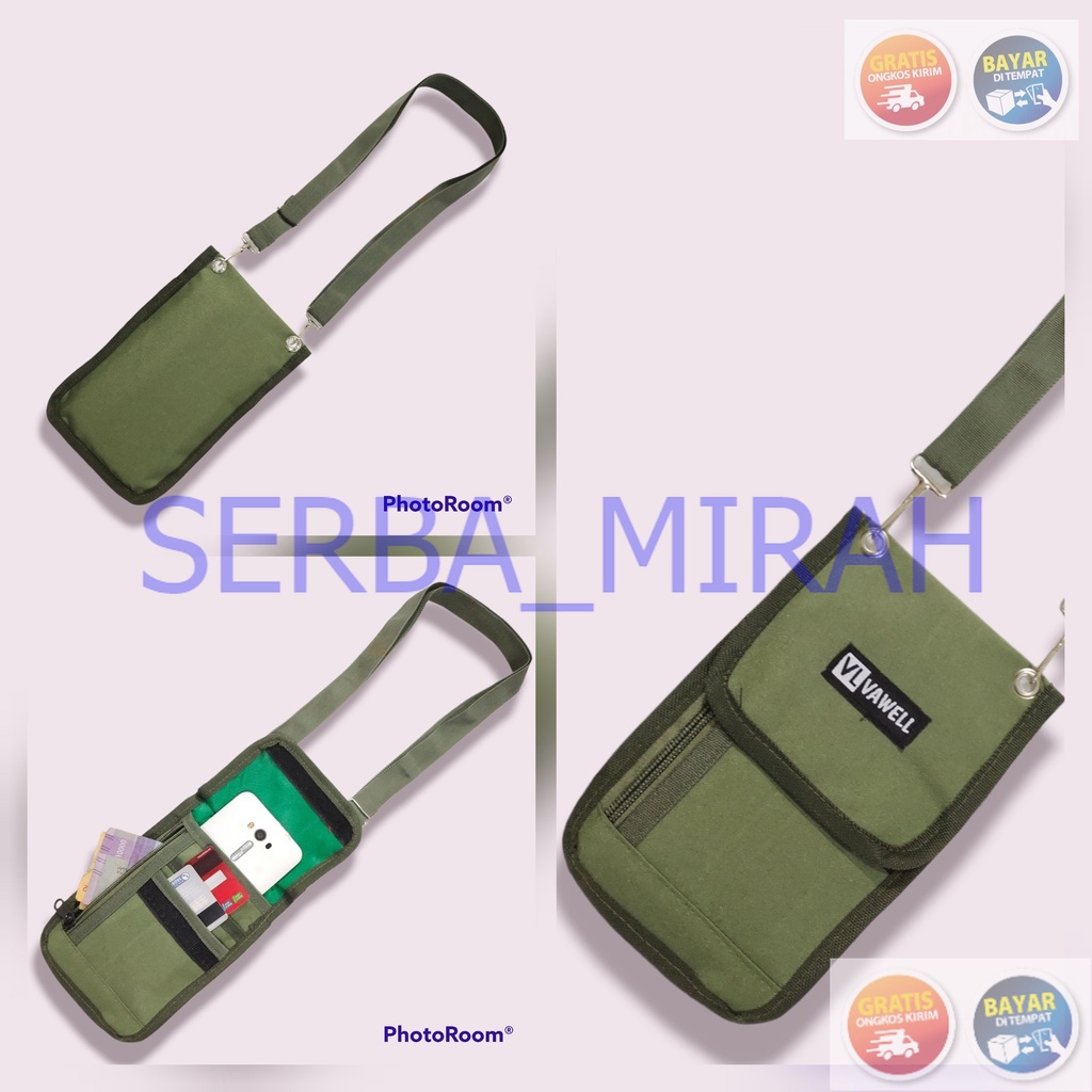 GANTUNGAN Sm_ Sako wallet/Hp Bag Card Neck Hanger/mini Cellphone Bag ...